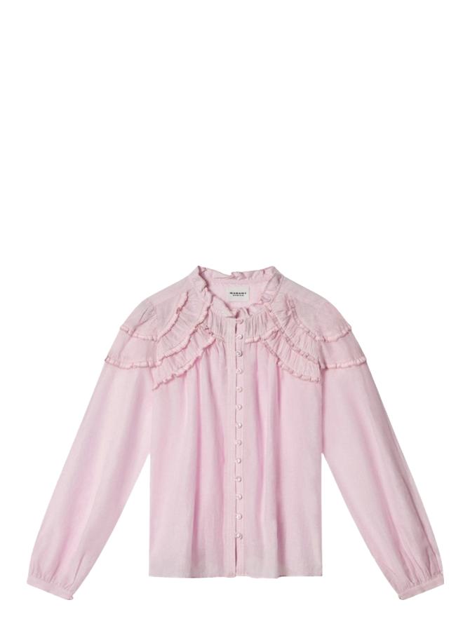 ISABEL MARANT ÉTOILE Isabel Marant Etoile Christa Ruffled Buttoned Blouse